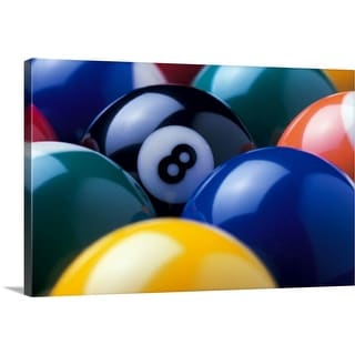 "Eight ball among other billiard balls" Canvas Wall Art - Bed Bath ...
