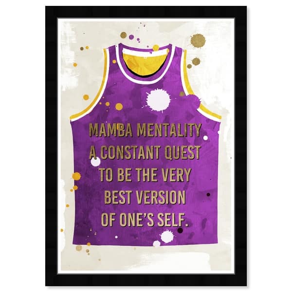 Wynwood Studio Prints Fashion and Glam Mamba Mentality Jersey Purple ...