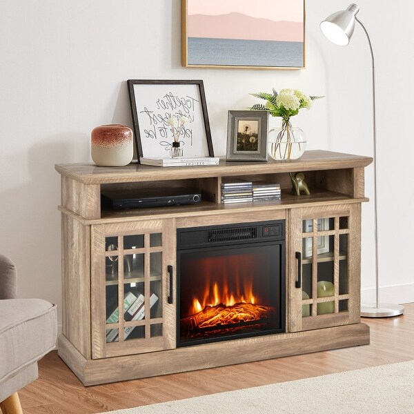 48 inch electric fireplace tv stand store