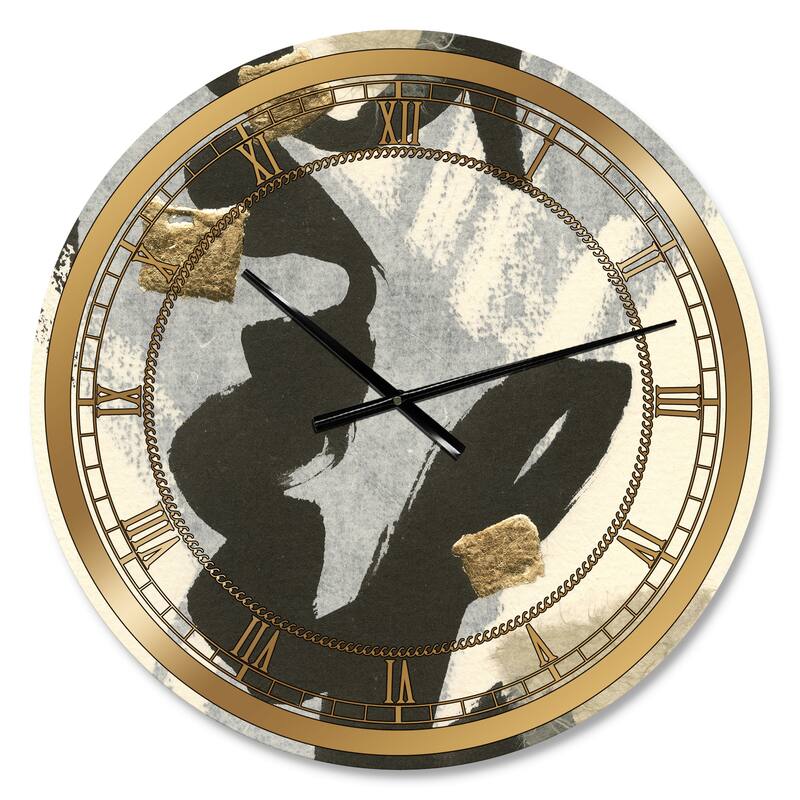 Designart 'Glam Collage II' Glam Large Wall CLock - Overstock - 27806967