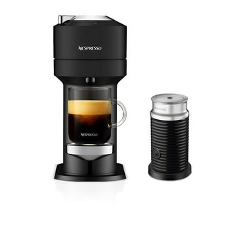 Nespresso Deluxe Coffee & Espresso Machine Black w/ Milk Frother - Bed ...