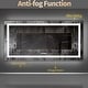 63"x32" Full length Large Bluetooth LED Bathroom Mirror with Date and ...