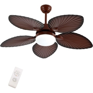 5 blades ceiling fan kit with light smart LED lamp with remote control ...
