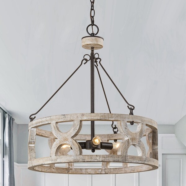 Modern Farmhouse 8-light 48In Rectangle Linear Chandelier for Dining ...
