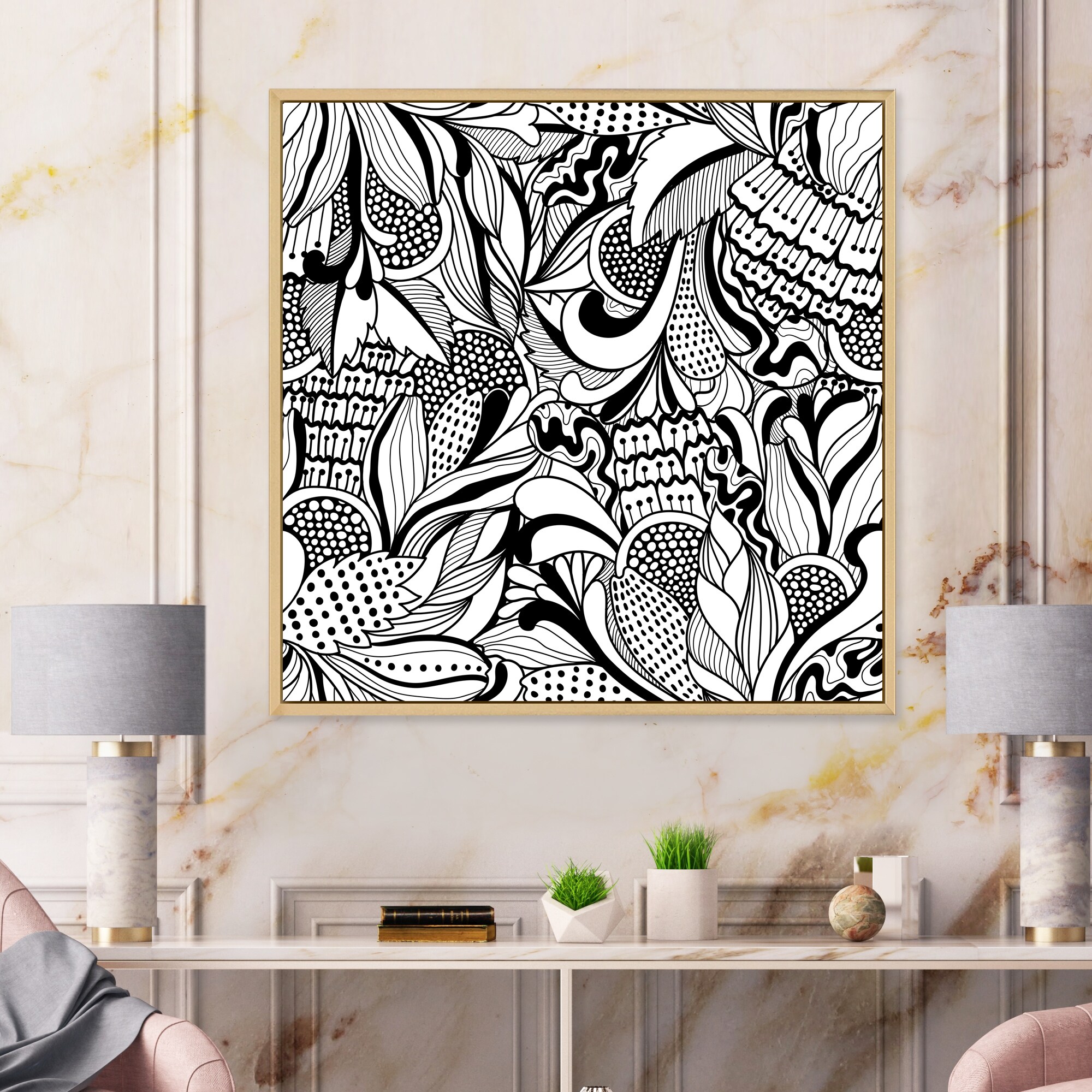 Bedroom Wall Painting Designs Black And White
