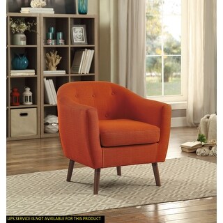 Fabric Upholstered Accent Chair Button Tufted - Bed Bath & Beyond ...