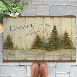 Laural Home Escape To The Lake Outdoor Door Mat - Bed Bath & Beyond ...