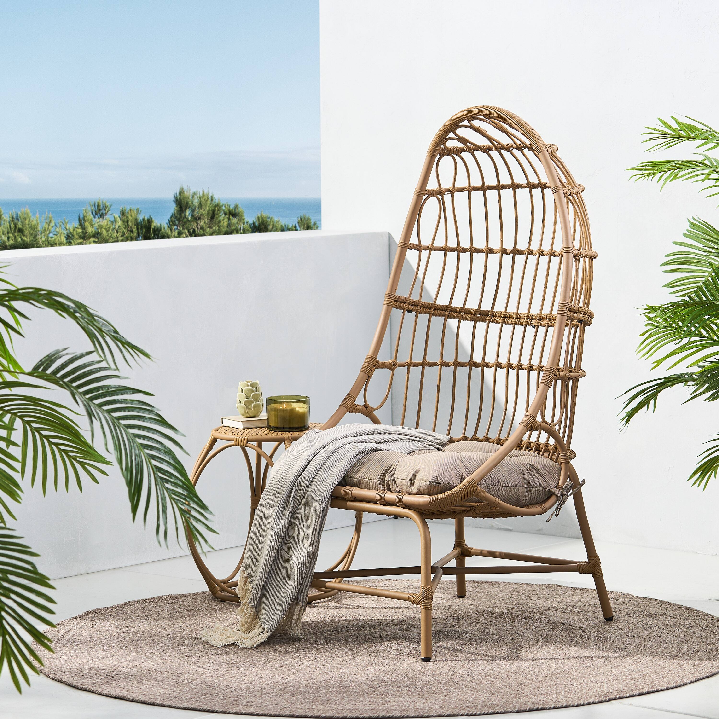 Rattan cocoon chair store
