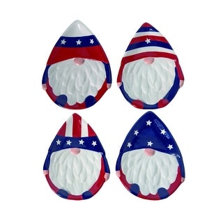 Transpac American Patriotic Uncle Sam Red White Blue Gnome Shaped ...