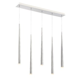 Modern Forms Cascade 5 Light 40" Wide LED Crystal Linear Multi Light ...