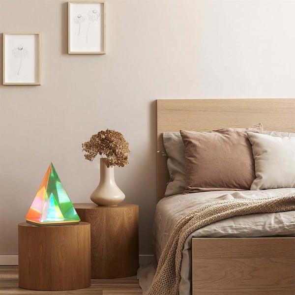 Contemporary Art Infinity Pyramid Table Lamp - Bed Bath & Beyond - 37563765