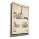 Epic Graffiti 'Tractor Blueprint Patent Parchment' Canvas Wall Art ...