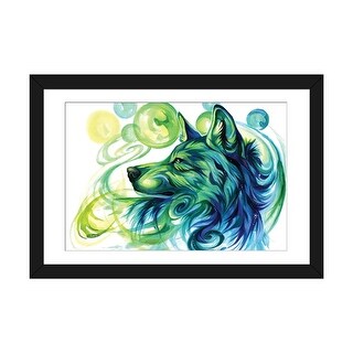 iCanvas "Emerald Green Wolf" by Katy Lipscomb - Bed Bath & Beyond ...