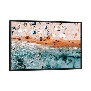 iCanvas "Busy Beach II" by Radu Bercan Framed - Bed Bath & Beyond ...