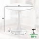 32 Inch Modern Tulip Round Dining Table with MDF Top - 32" x 30" (Dia x ...