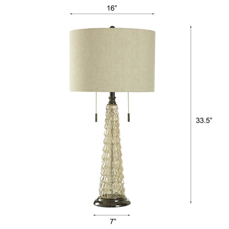 Chandi Glow - Classic Table Lamp - Tapered Tree Translucent Glass ...