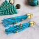 Pack Tassel Cord End Caps, Glue in Leather Barrel Kumihimo End Tip Bead ...