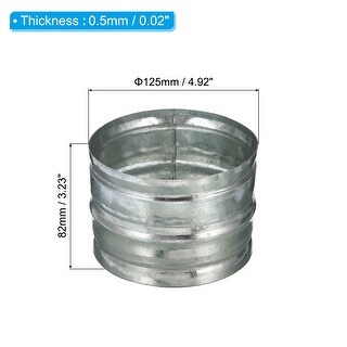 4" Duct Connector Metal Duct Coupling Vent Coupler Dryer Pipe Coupling ...