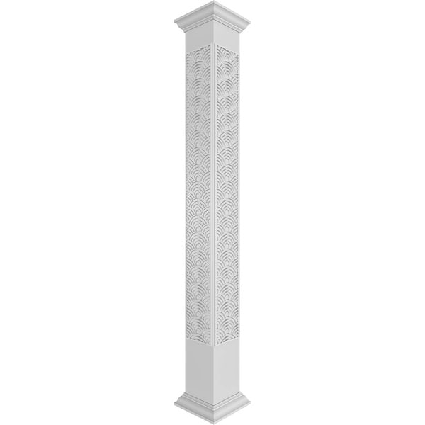 Craftsman Classic Square Non-Tapered Art Deco Fretwork Column - Bed ...
