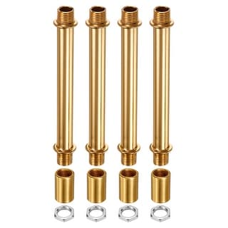 4set M10x1 Threaded Extension Rod Kit 100mm Coupling Nut with Pipe Hex ...