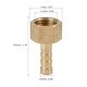 6mm Hose ID NPT Female Pipe Brass Hose Tail Barb Fitting Connector for ...