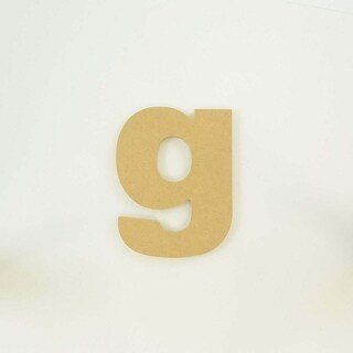 1 Pc, 6 X 3/4" MDF Letter "g" in The Arial Font Lower Case - natural ...
