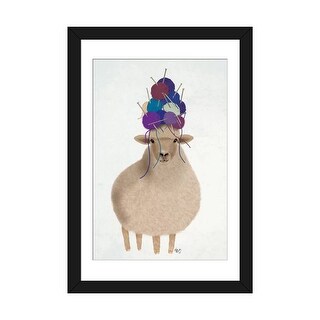 iCanvas "Sheep with Wool Hat, Full" by Fab Funky - Bed Bath & Beyond ...