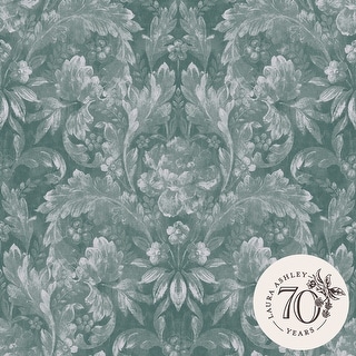 Laura Ashley Apolline Jade Green Wallpaper - Bed Bath & Beyond - 37416948