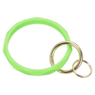 Key Ring Bracelet, Silicone Keychain Diamond Shaped Wrist Keyrings ...