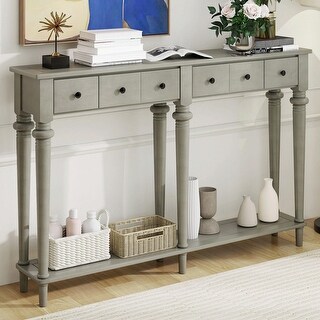Entryway Table with 4 Drawers and Open Shelf - Bed Bath & Beyond - 43047861