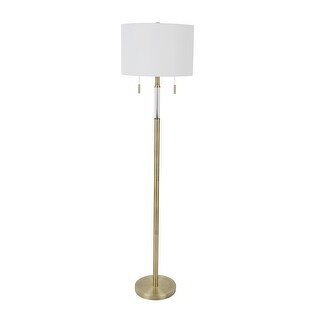61.5" Ferina Twin Pull Chain Floor Lamp - Gold - Bed Bath & Beyond ...