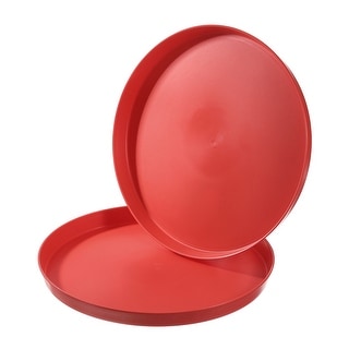 11.5" x 1" Round Restaurant Serving Trays, 2 Pack Food Service Tray ...