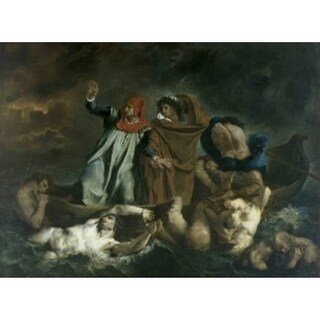 Dante And Virgil In Hell 1822 Eugene Delacroix Oil On Canvas Muse Du ...