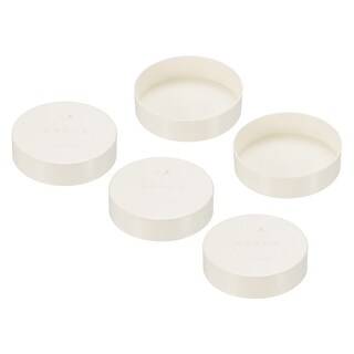 76mm ID Pipe End Caps, 5 Pack Round Tubing Insert Pipe Cover, White ...