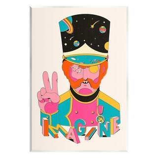 Stupell Imagine Abstract Retro Peace Sign Wall Plaque, Design By ...