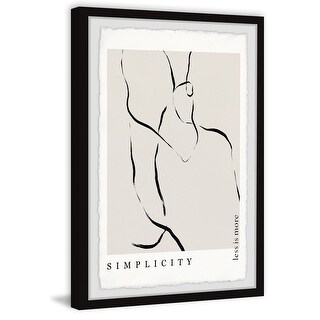 'Less Is More' Framed Painting Print - Bed Bath & Beyond - 36081592