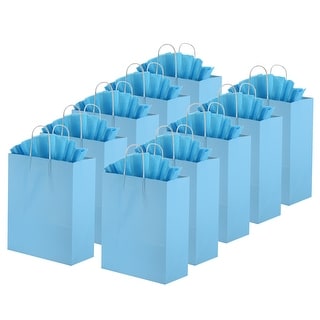 32 Set 10.2x4.7x12.6" Large Favor Party Gift Bags with Tissue Paper ...