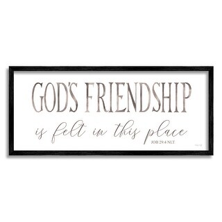 Stupell God's Friendship Religious Home Casual Phrase Sign Framed Wall ...