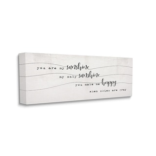 Stupell My Only Sunshine Sentiment Whimsical Script Typography Canvas ...