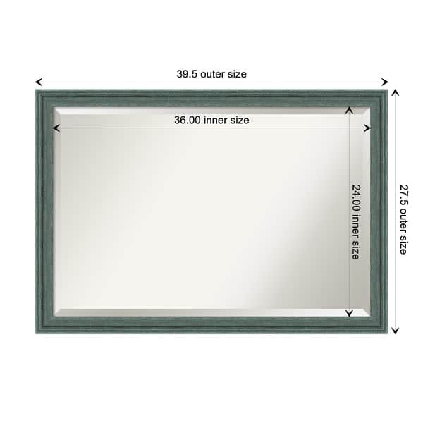 Upcycled Beveled Wood Framed Bathroom Vanity Wall Mirror - On Sale ...