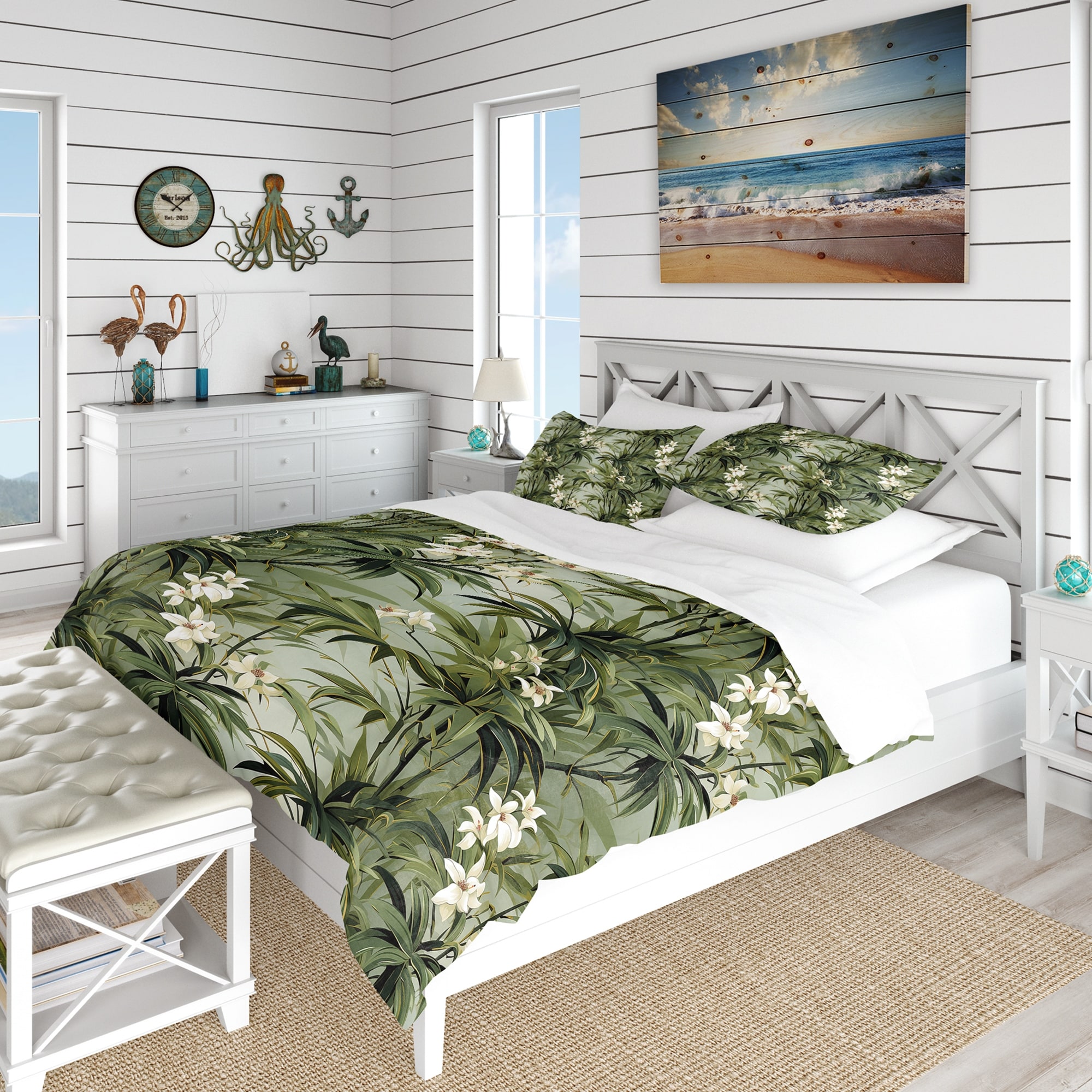 palm leaf bedding