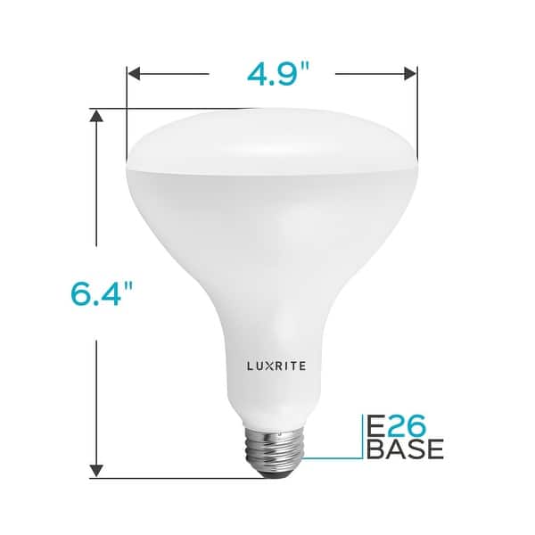 Luxrite BR40 LED Light Bulbs,14W= 85W Dimmable, 1100 Lumen, LED Flood ...