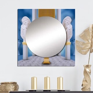 Designart "Impermanence Future Geometry II" Abstract Geometric Wall ...