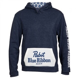 Pabst Blue Ribbon Logo Pocket Hoodie With Interior Pattern - Bed Bath ...
