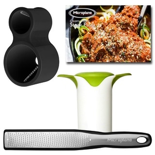 Microplane Carb Replacement Bundle - Zester, Veggie Wedgie & Spiralizer ...