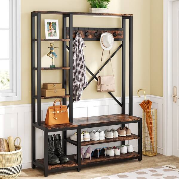 Hall Tree with Storage Shelf and 5 Hooks - On Sale - Bed Bath & Beyond ...