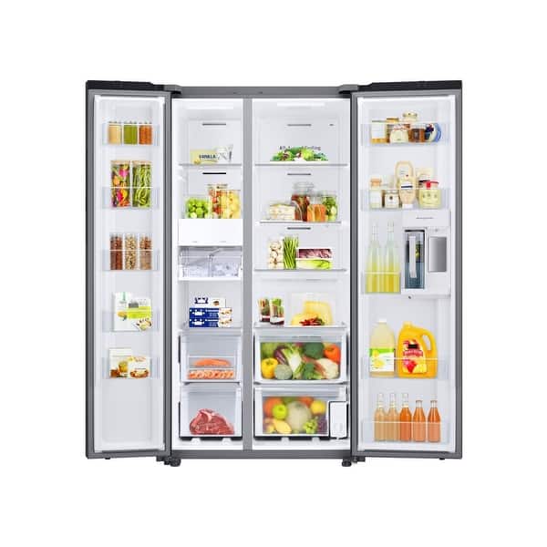 Samsung Bespoke Side-by-Side 28 cu. ft. Refrigerator with Beverage ...