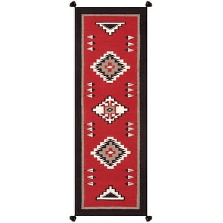 Pasargad Home Tuscany Reversible Wool Red Area Rug - 2' 7'' X 7'10 ...