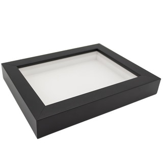 4x4 Shadowbox Wood Frames - Black DEEP Shadow Box with a Display Depth ...
