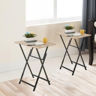 2-Piece Folding Portable Sofa Side Table - Bed Bath & Beyond - 41550028